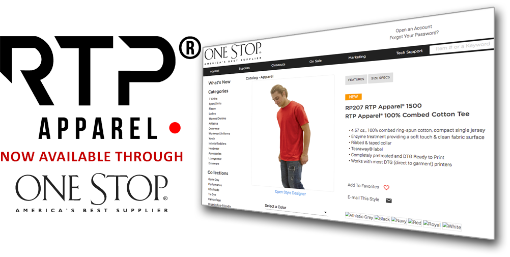 RTP Apparel is Now Available Through One Stop Apparel in Michigan